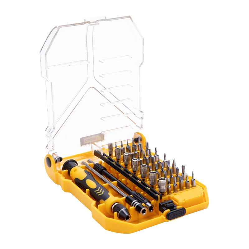 Deli 45PCS Slotted Ratchet Screw Driver Set Fastening Tools Screwdriver ...