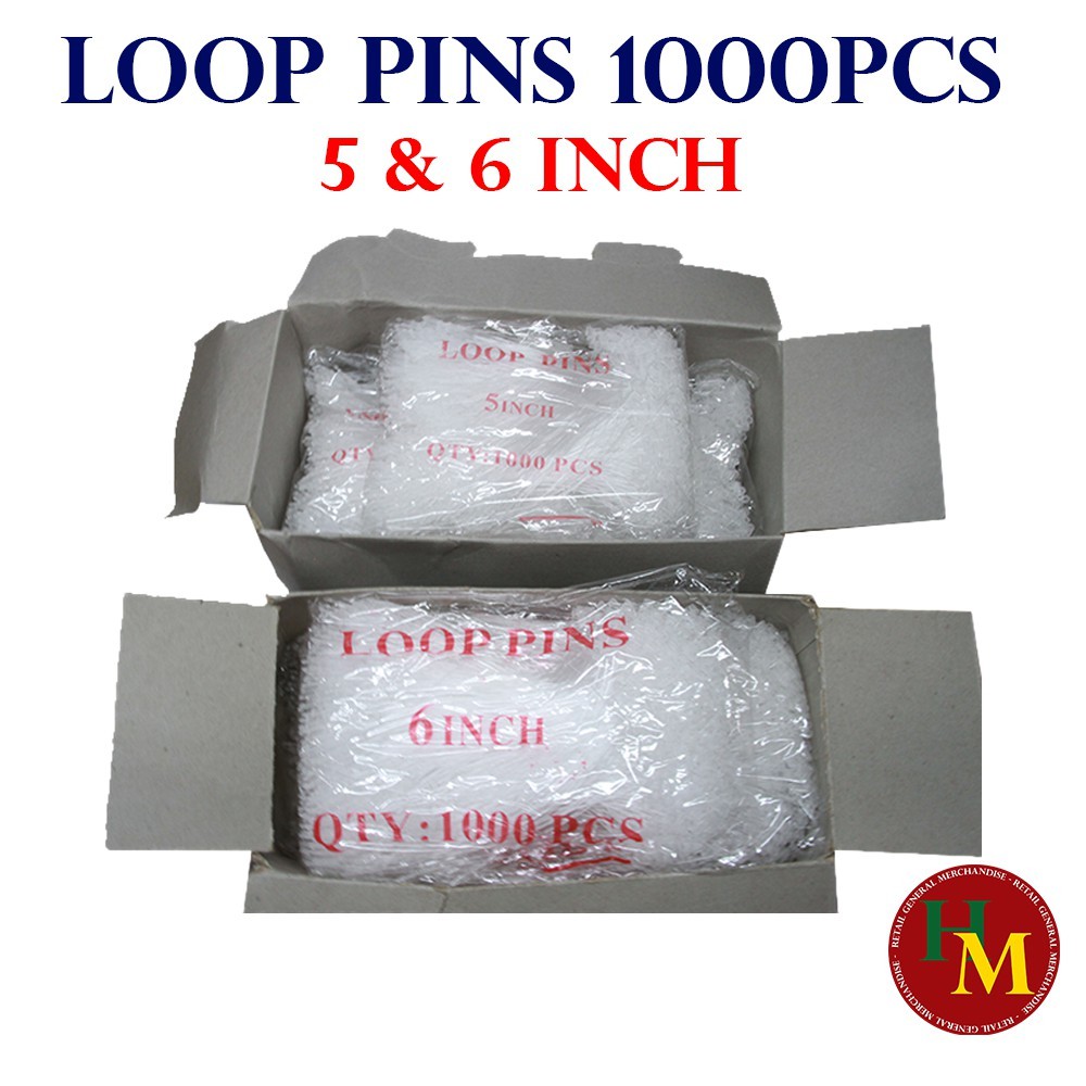 Loop Pins / Loop Locks / String Pins - White / Translucent ( Per 1000 ...