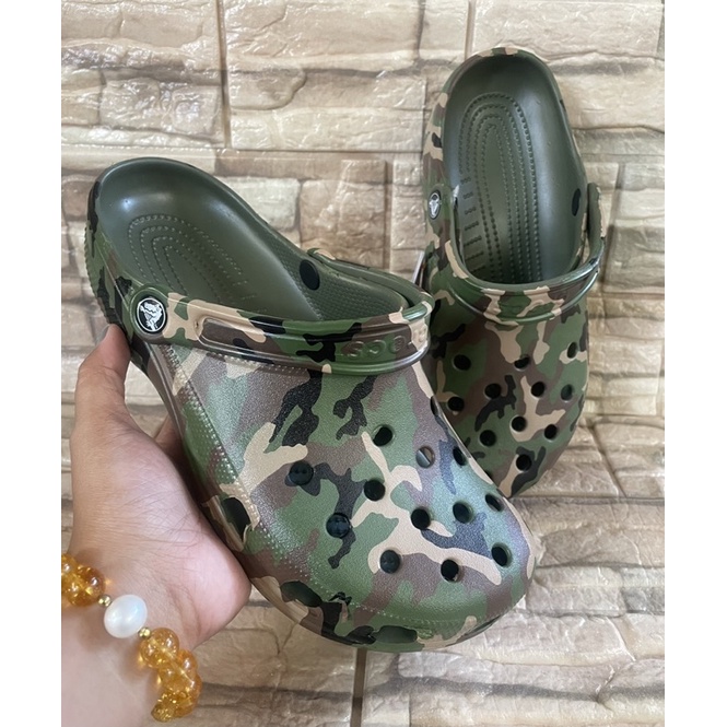 Crocs Classic Clog Camo / Slides / Sandals | Shopee Philippines