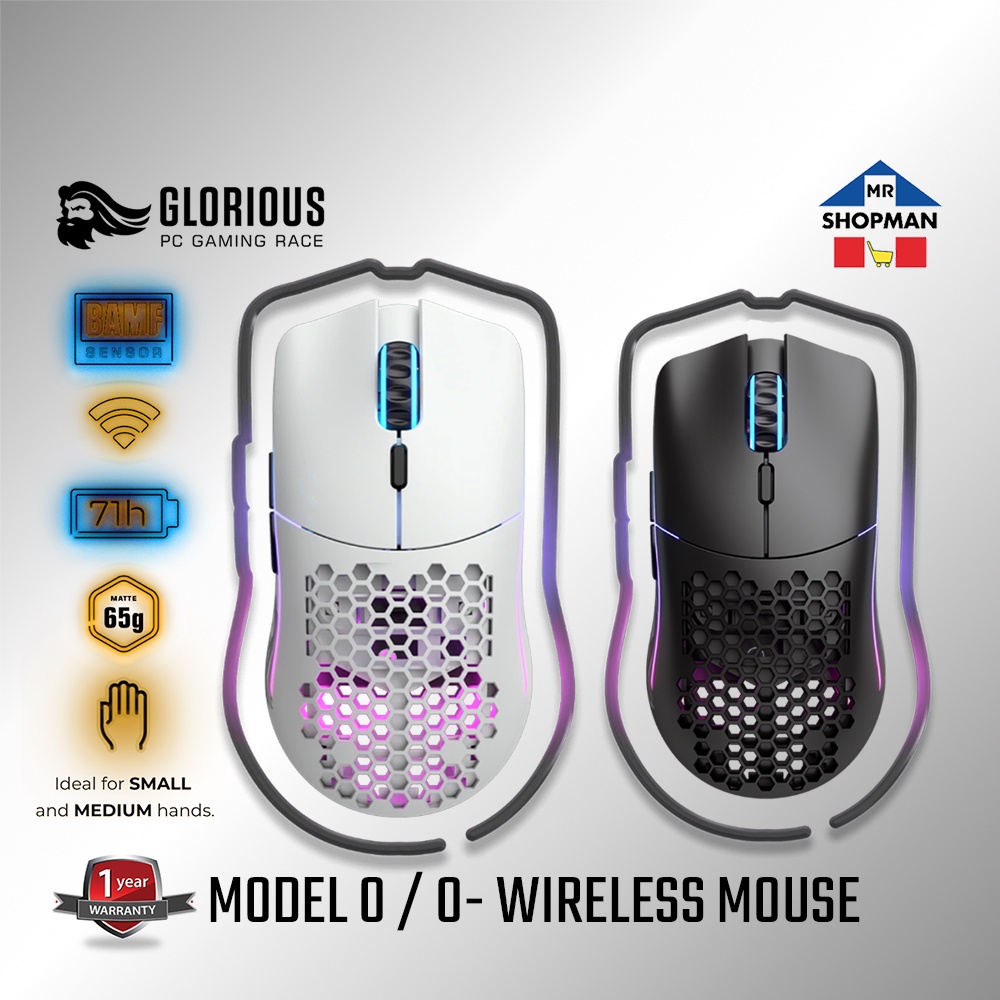 Glorious Model O / O- Minus Wireless RGB Gaming Mouse | Shopee Philippines