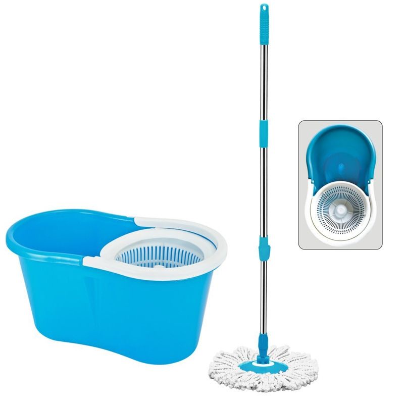 360 Easy Rotating Map Floor Mop Mop With Spinner and Bucket Magic Mop ...