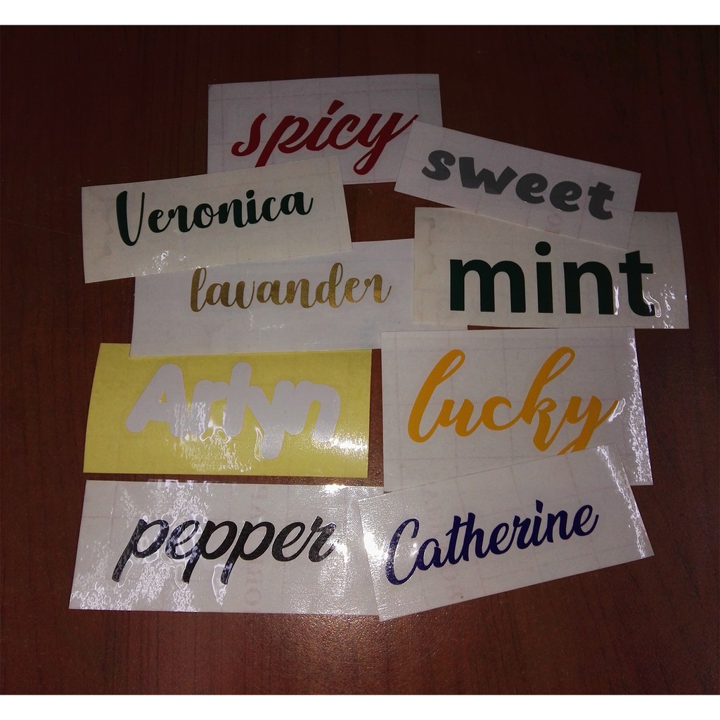 Personalized Cut out Vinyl Sticker | Shopee Philippines