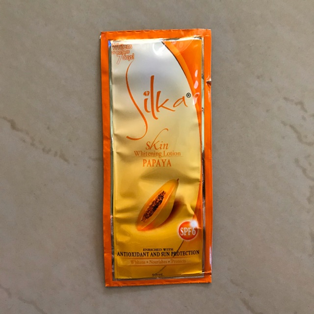 Silka Papaya Whitening Lotion Sachet (10ml) | Shopee Philippines