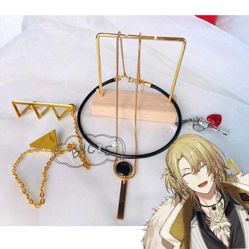 nijisanji 2434 Vtuber luca necklace brooch hair accessories headdress ...
