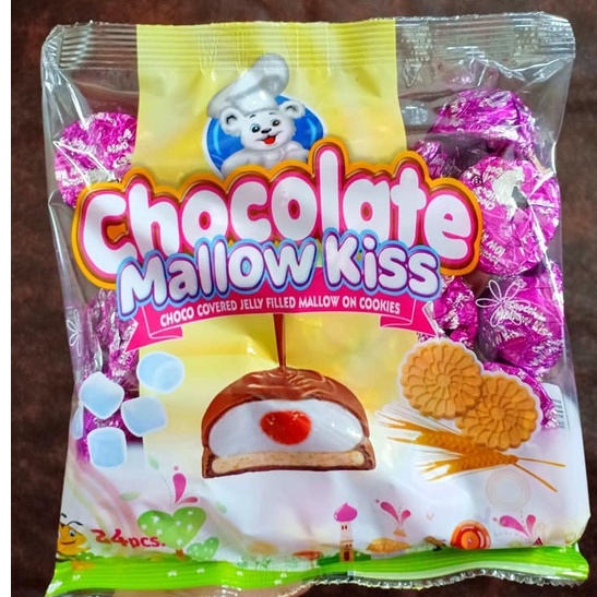 Chocolate Mallow Kiss 24pcs | Shopee Philippines