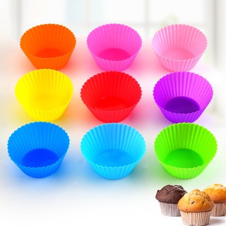 1pc Silicone Cupcake Molder for Baking Silicone Cups Round Shape ...
