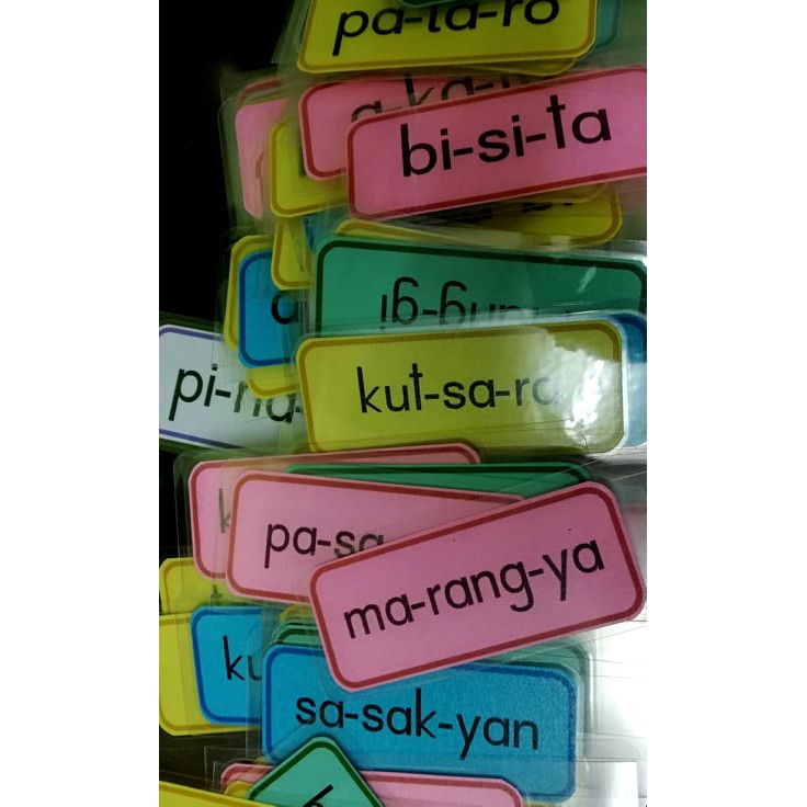 ABAKADA 100 salita gabay sa pagbasa flashcards 2 INCHES X 3 INCHES ...