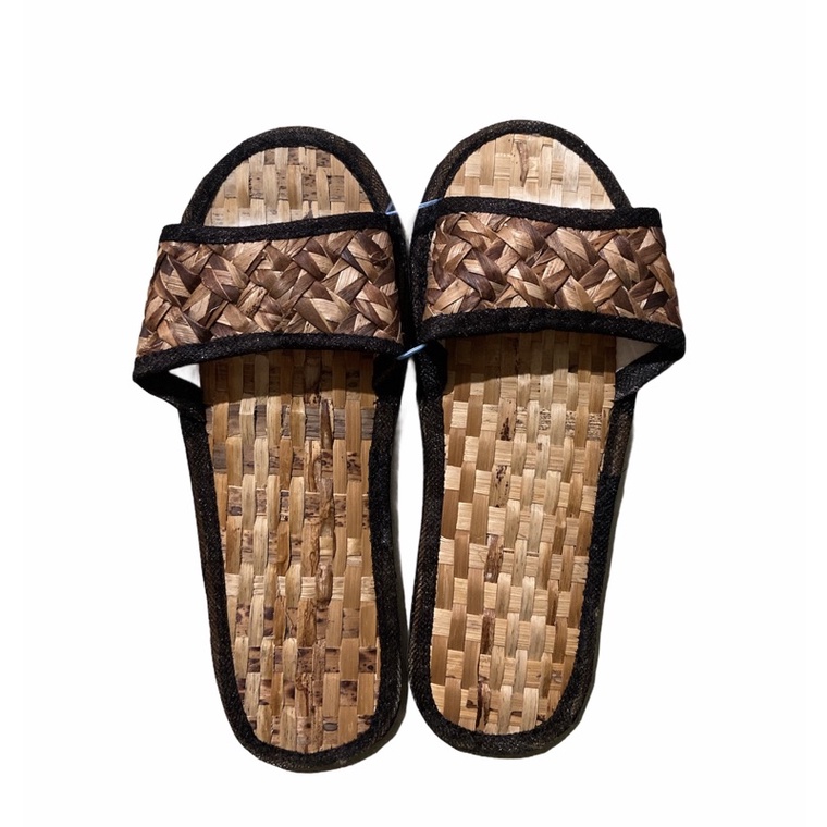 Indoor Native Slipper Abaca black - High quality | Shopee Philippines