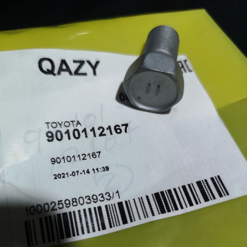 Toyota rear caliper bolt 90101-12167 | Shopee Philippines
