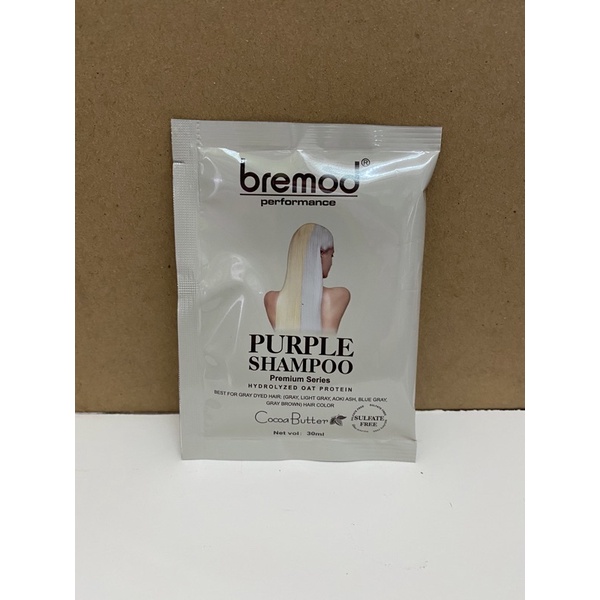 BREMOD purple shampoo 30ml | Shopee Philippines