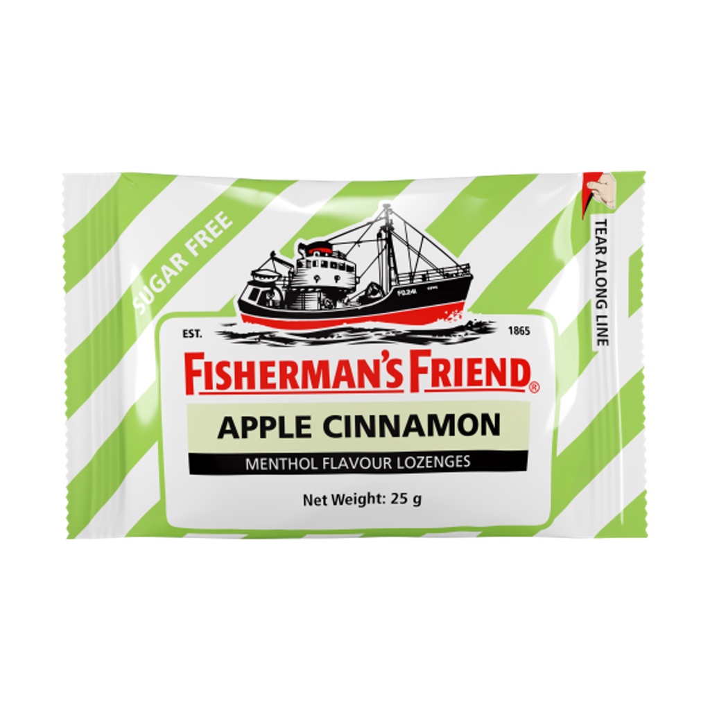FISHERMANS FRIEND Apple Cinnamon Menthol Flavour Lozenges 25g | Shopee ...