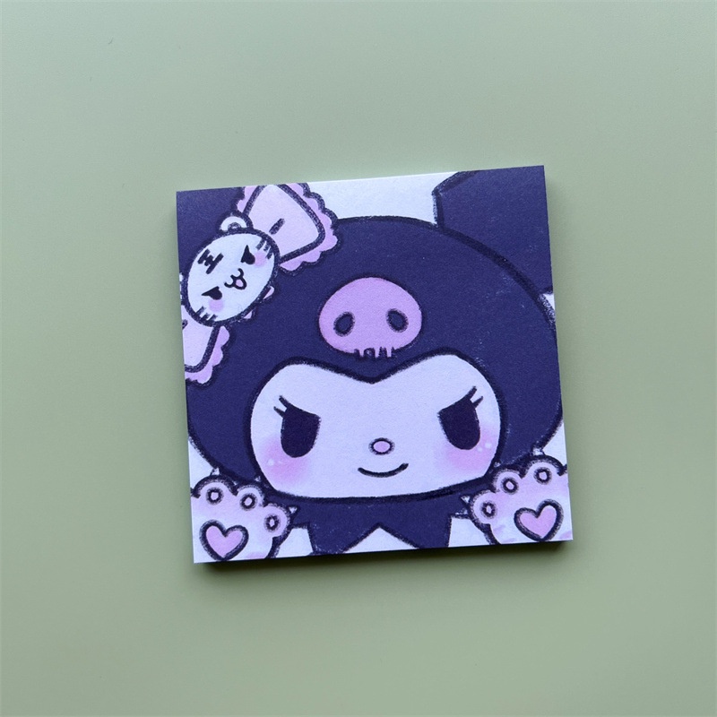Kuromi Sticky Notes Memo Sheets Stationery Office Supplies | Shopee ...