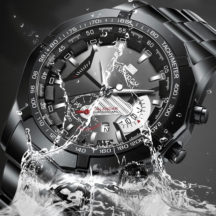 Cielo Men's Quartz Watch Waterproof Luminous Casual Watches Metallic ...