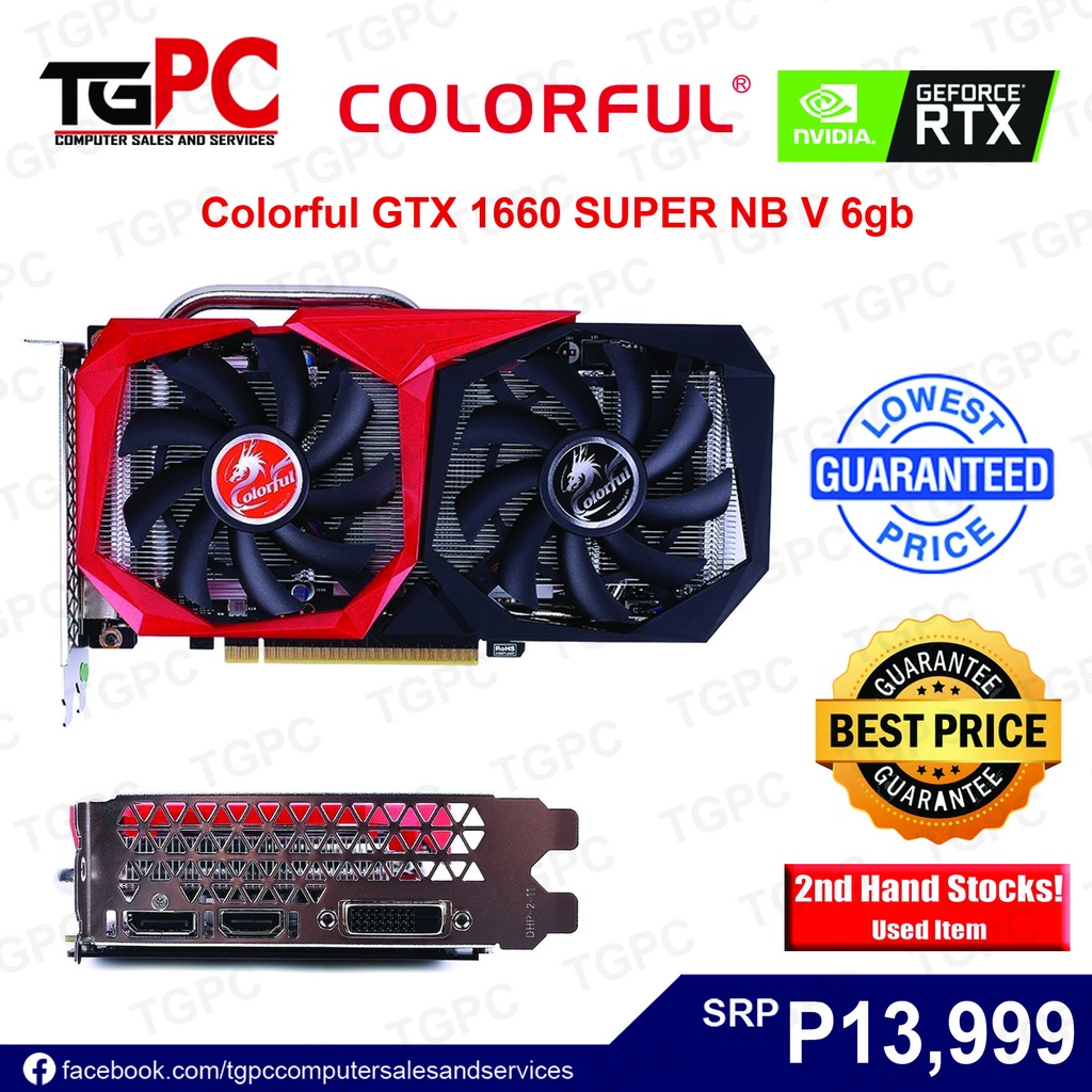 Colorful GeForce GTX 1660 SUPER NB 6G-V | Shopee Philippines
