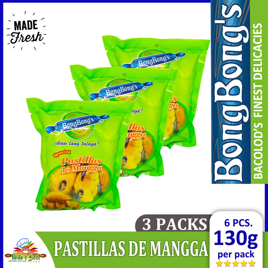 Pastillas De Mangga 3 Packs | Mango Tart | Bongbong's Finest Delicacies ...