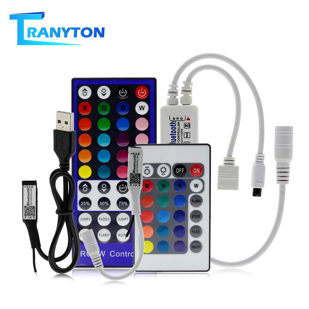 DC5V-24V Bluetooth LED Controller IOS / Android APP Bluetooth RGB ...