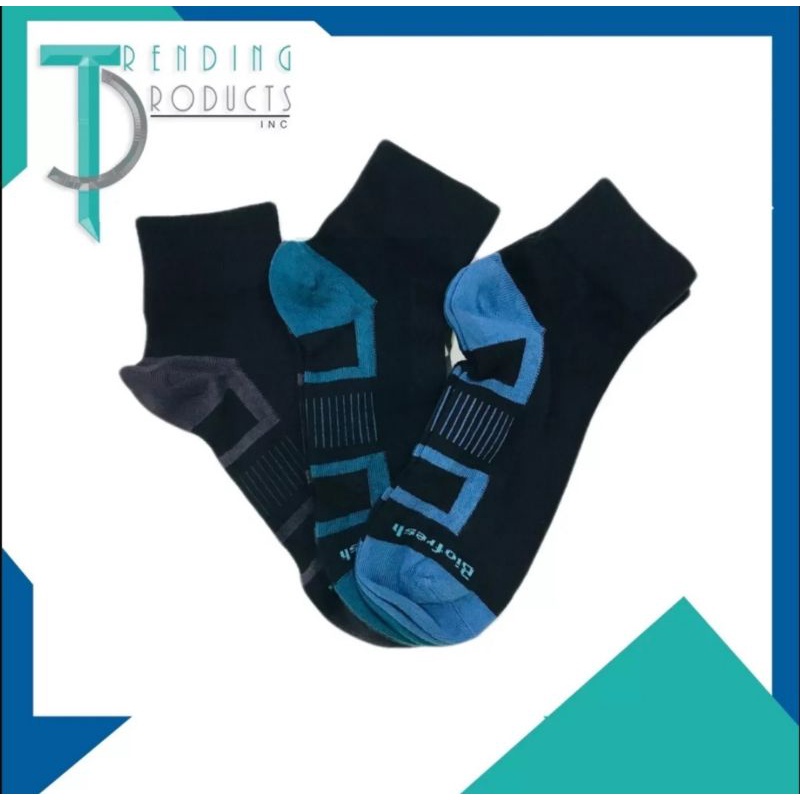 Biofresh Men's Antimicrobial Casual Socks (3pairs/pack) | Shopee ...