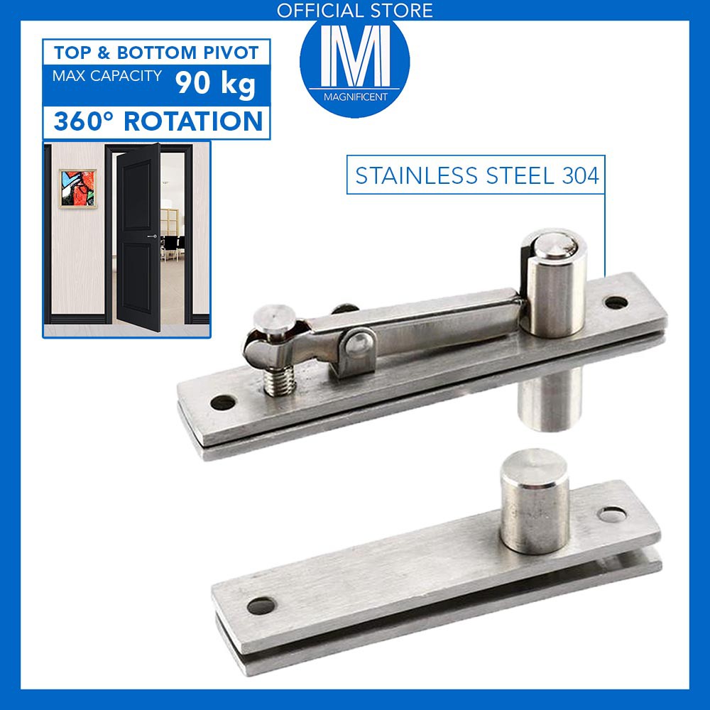 360 Degree Rotating Concealed Pivot Hinge | Shopee Philippines