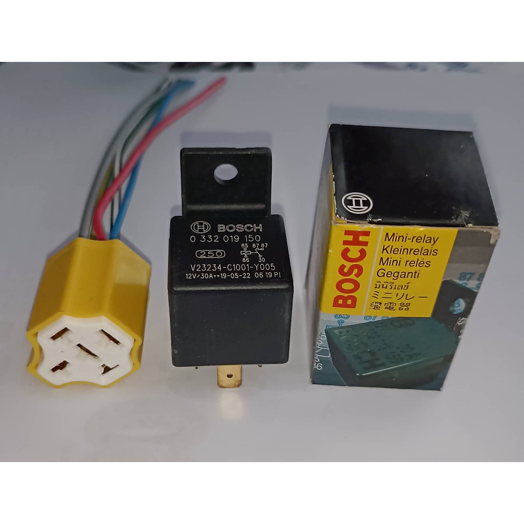BOSCH RELAY SET WITH CERAMIC SOCKET RELAY | Shopee Philippines
