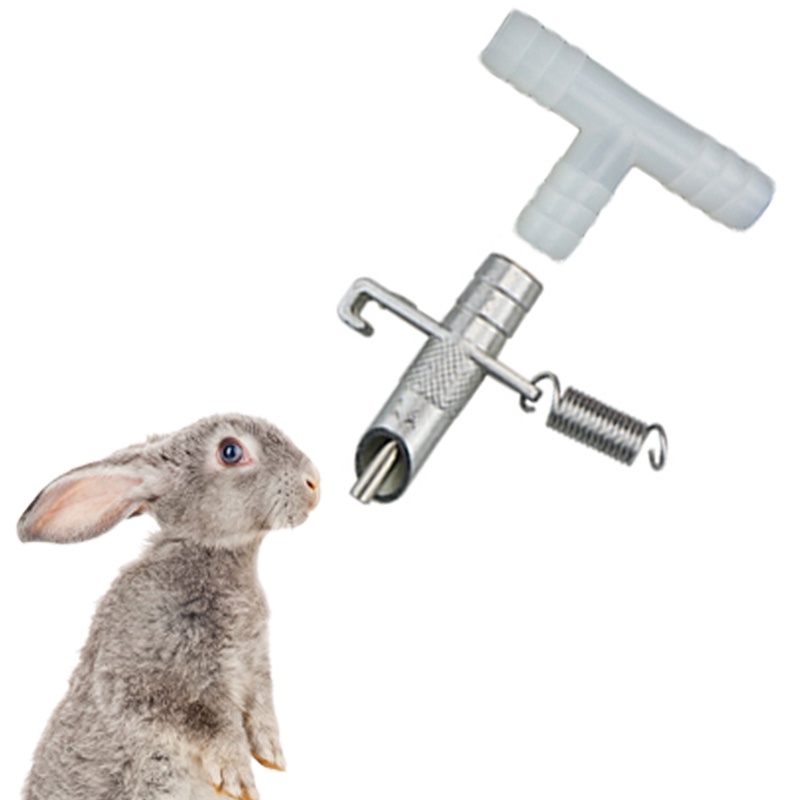 Rabbit Nipple Water Drinker Waterer Poultry Feeder Bunny Rodent Mouse ...