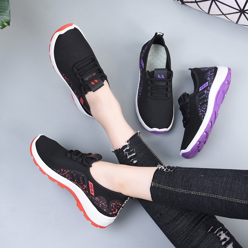 Korean Rubber Shoes Breathable Sneakers For Women | Shopee Philippines
