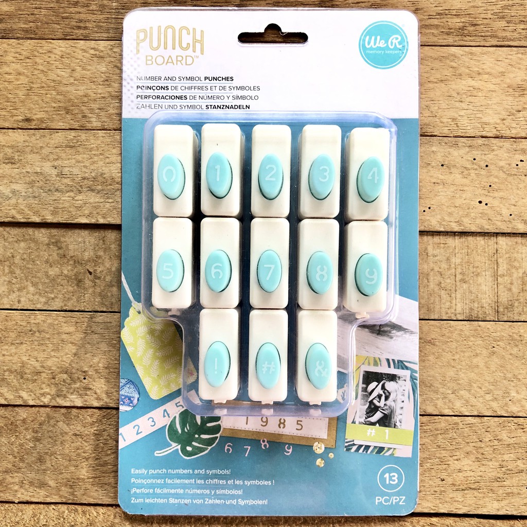 WRMK Numbers & Symbols Punch Set for Word Punch Board Inserts Puncher ...
