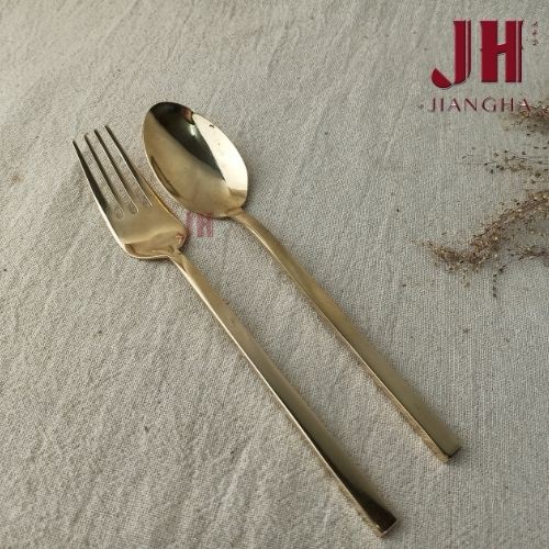 Food cutlery, smooth, 100% brass thick (19 cm.) TCGA | Shopee Philippines