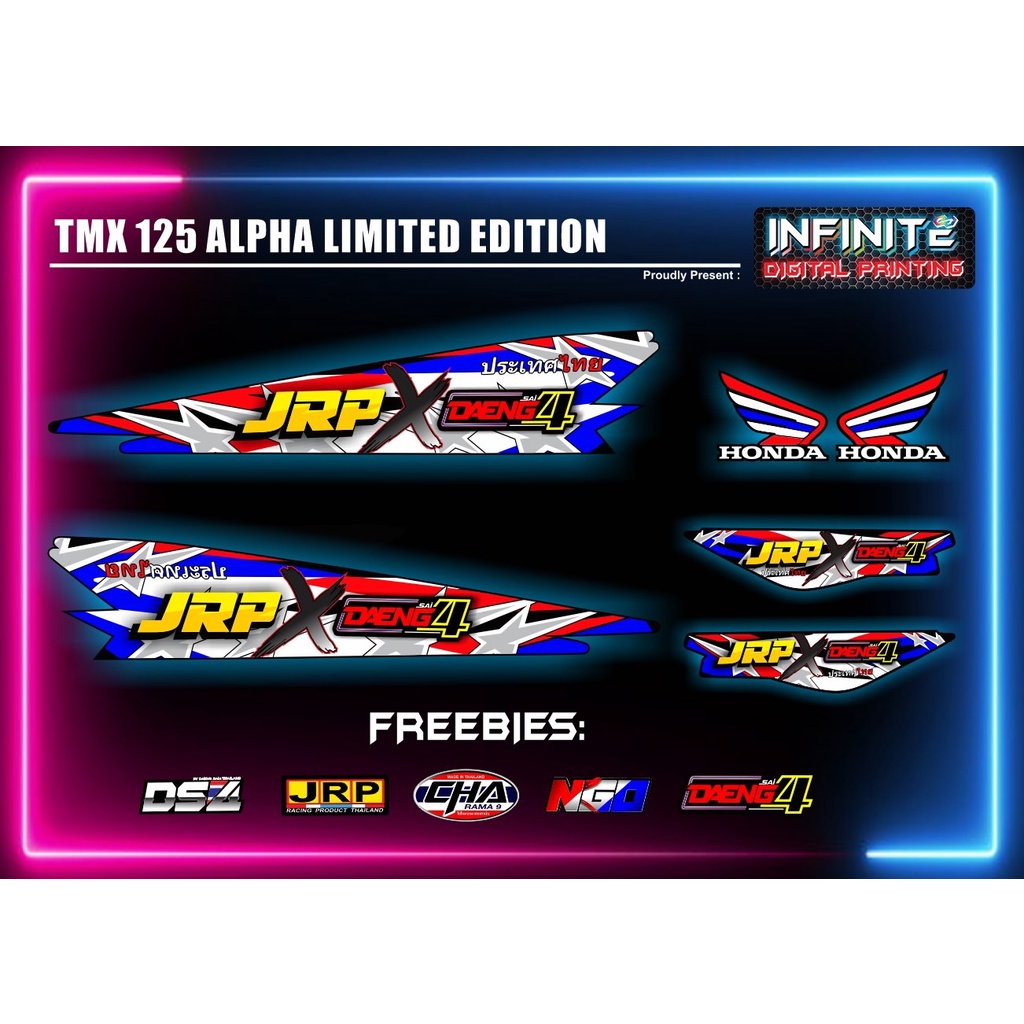 TMX 125 (JRP X DAENG DECAL STICKER) | Shopee Philippines