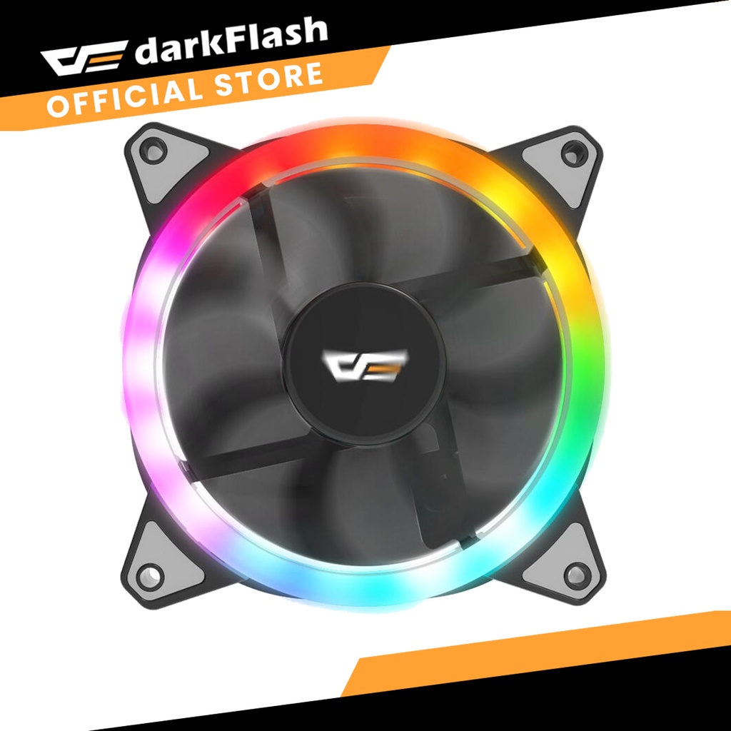 darkFlash DR11 Rainbow Colour Casing Fans Molex 4pin Power | Shopee Philippines