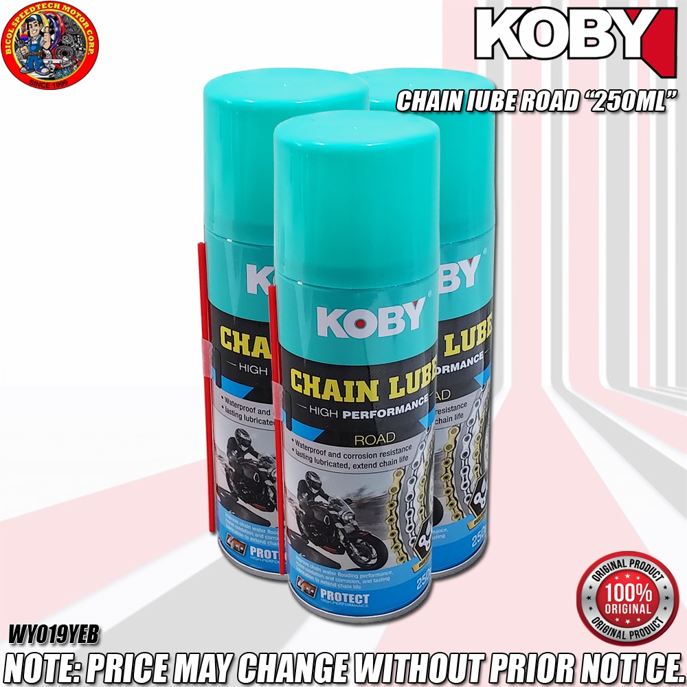 KOBY CHAIN LUBE ROAD "250ML" (WY019YEB) | Shopee Philippines