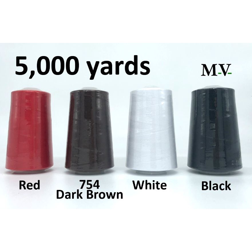 Sinulid Polyester sewing thread 5000y tkt 120 (sold per cone) | Shopee ...