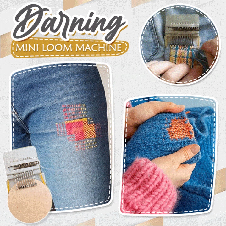 Darning Mini Wooden Loom Machine Handmade Personality Knitting Machine ...