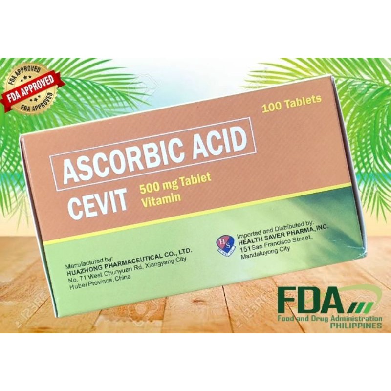Cevit Ascorbic Acid 100 Tablets Shopee Philippines