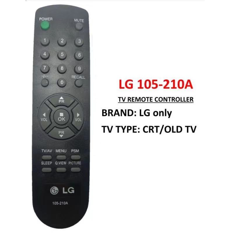 COD LG REMOTE CONTROLLER FOR CRT TV | Shopee Philippines