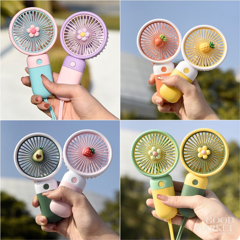 Handheld Small Fan Mini Portable Cute Usb Charging Outdoor Korean Ins ...