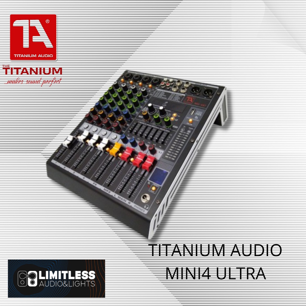 TITANIUM AUDIO MIXER (TA-MINI4FX) | Shopee Philippines