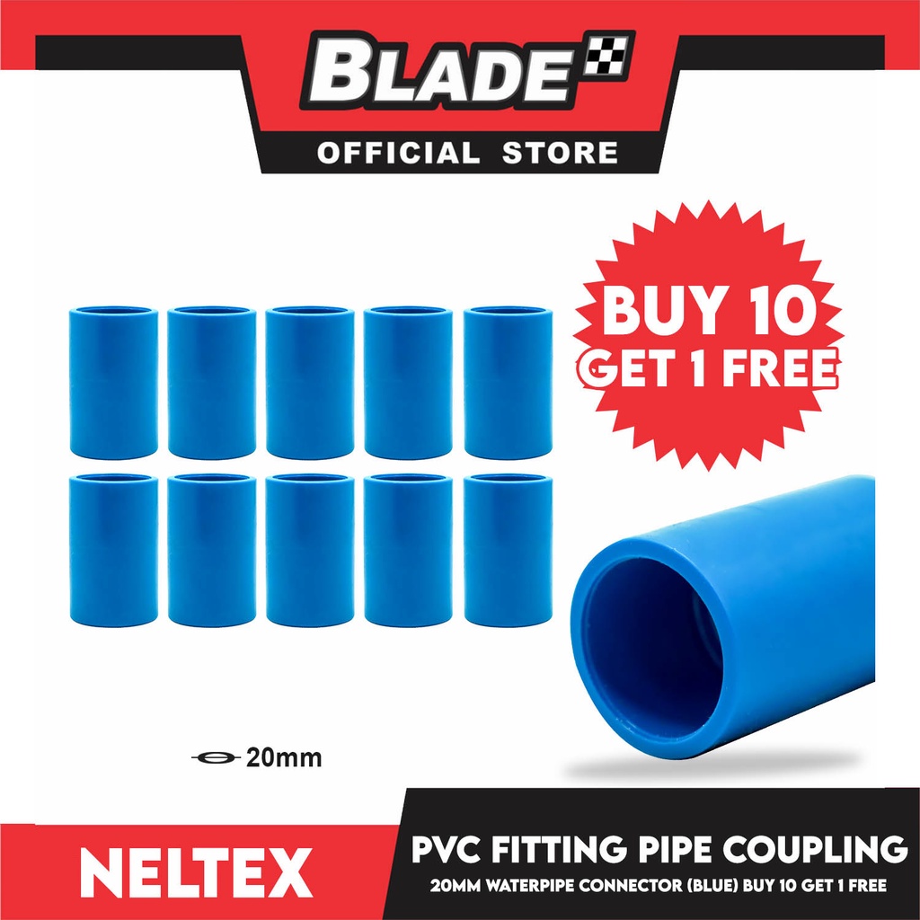 Buy 10 Get 1 Free! Neltex PVC Water Pipe WL Coupling 20mm (1/2inch ...