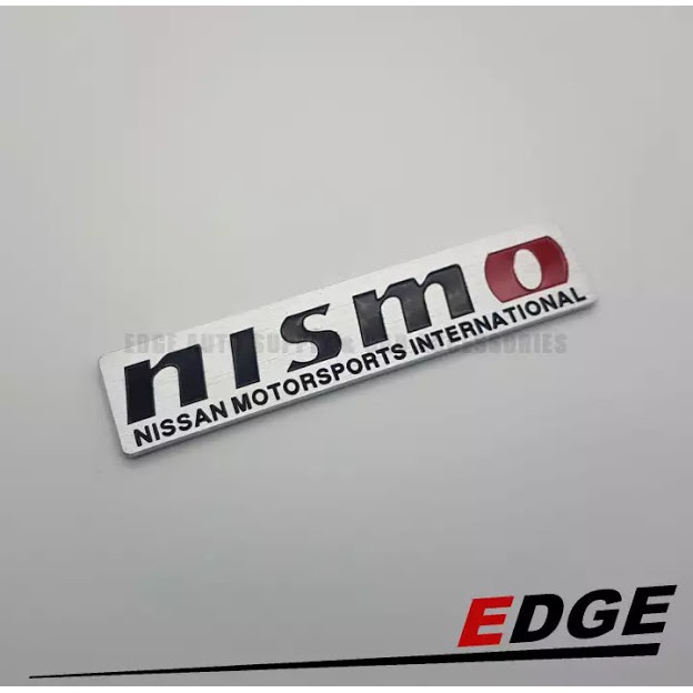 Emblem - NISMO badge - Aluminum - 2.4x11cm // nissan adhesive ready ...