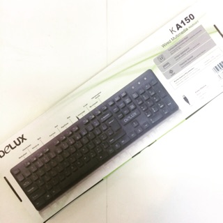 Delux Keyboard KA150 USB Wired with Multimedia Keys | Shopee Philippines