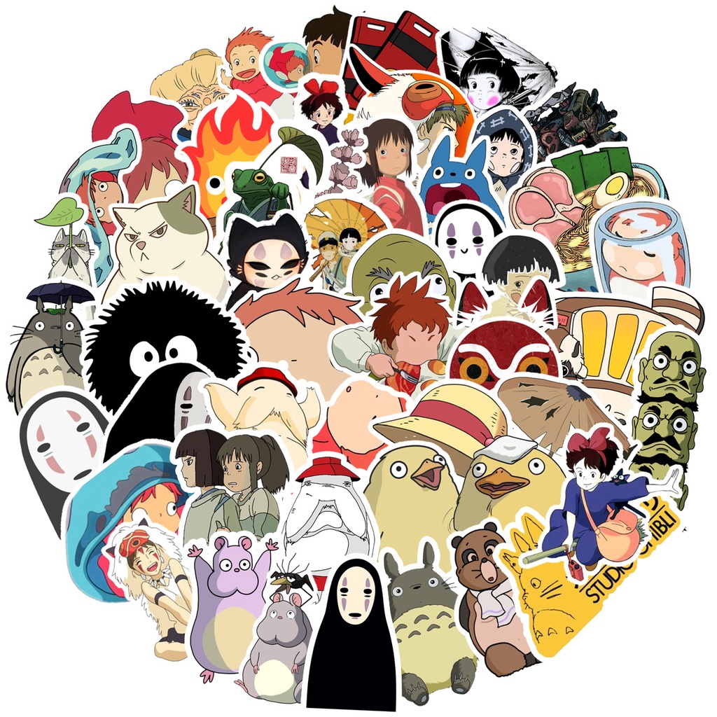 Studio Ghibli Anime Sticker Pack (50pcs) | Shopee Philippines