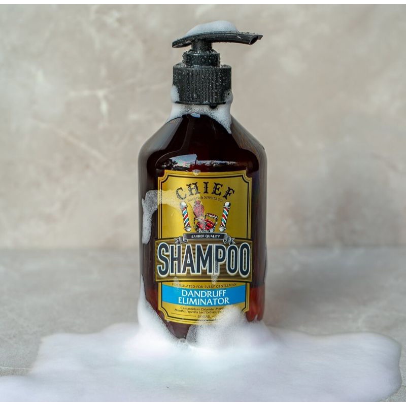 400ml Chief SHAMPOO ELIMINATOR DANDRUFF Cleaner For BASED OIL | Shopee ...