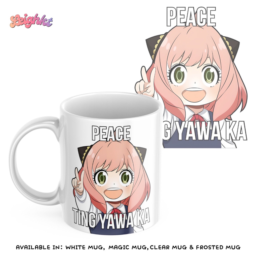 SpyXFamily Anya Peace Ting Yawa Ka Mug | Leighkt Collection | Shopee ...