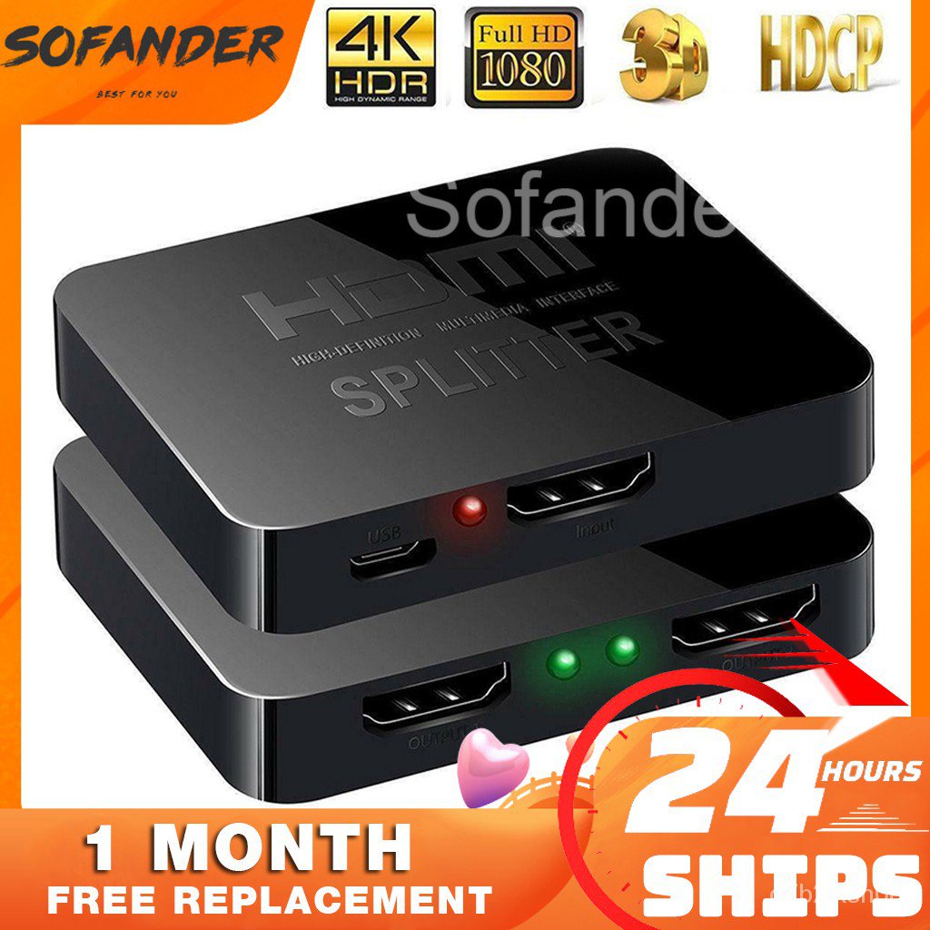Ready Stock HDCP 4K HDMI Splitter Full HD 1080p Video HDMI Switch ...