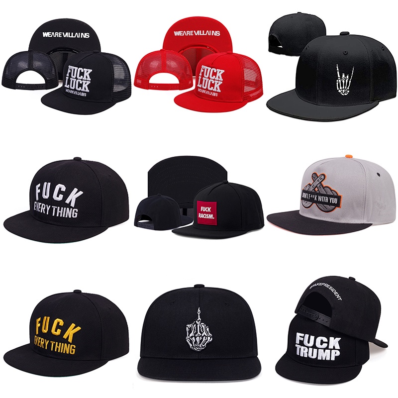 Letter Cotton Embroidery Baseball Cap Adjustable Unisex Snapback Hats ...