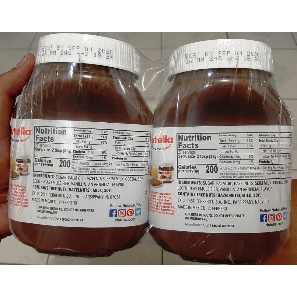 Nutella Nutrition Facts Canada | Besto Blog