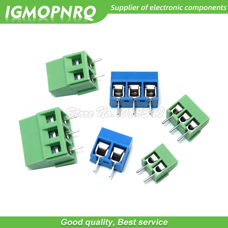 10PCS KF128 KF301 KF350 2P 3P 5mm / 3.5mm / 2PIN 3PIN Terminal Screw PCB Terminal Connector ...