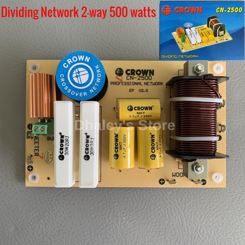 Original Crown Dividing Network CN-2500 / CN2500 2-way 500 watts ...