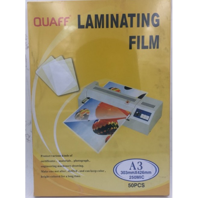 QUAFF LAMINATING FILM A3 SIZE 250MIC | Shopee Philippines