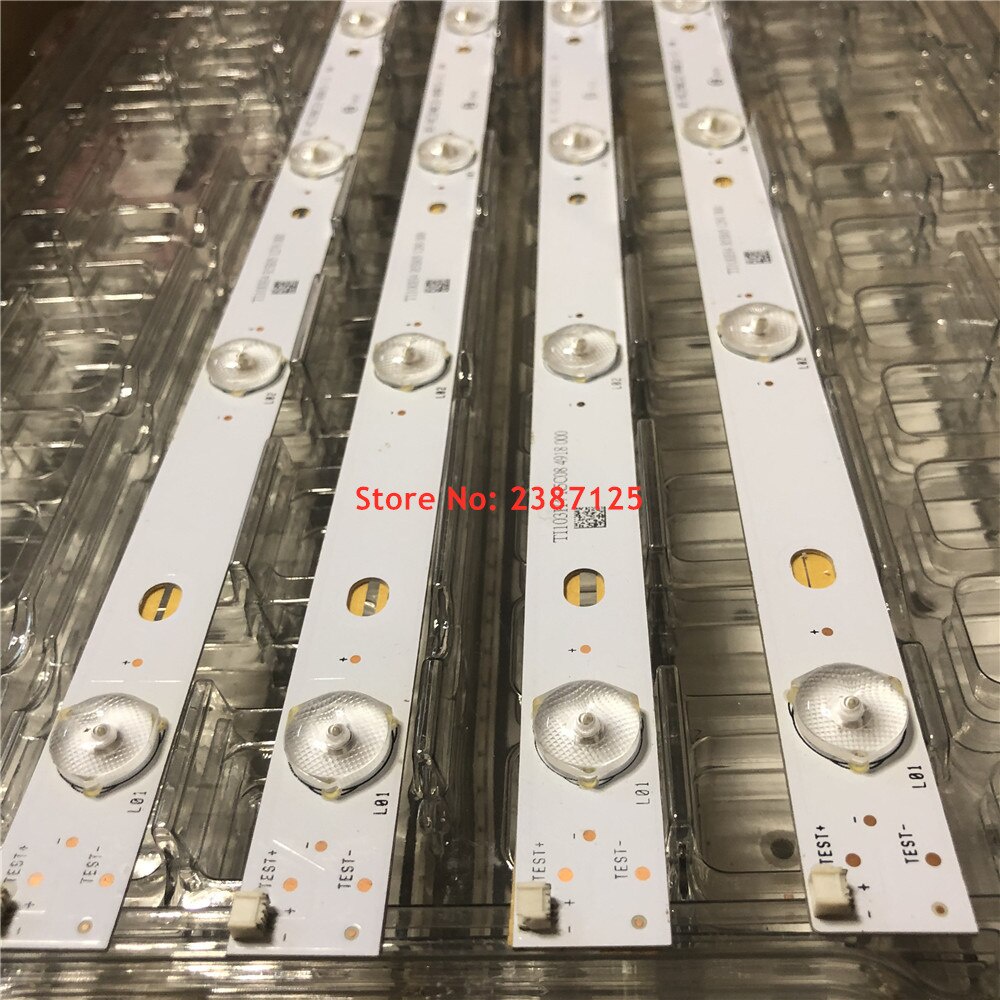 1Set=4PCS LED Backligh Strip 8 Lamps LB-C390X14-E3-A-G1-RF1 RF-AC390E32 ...