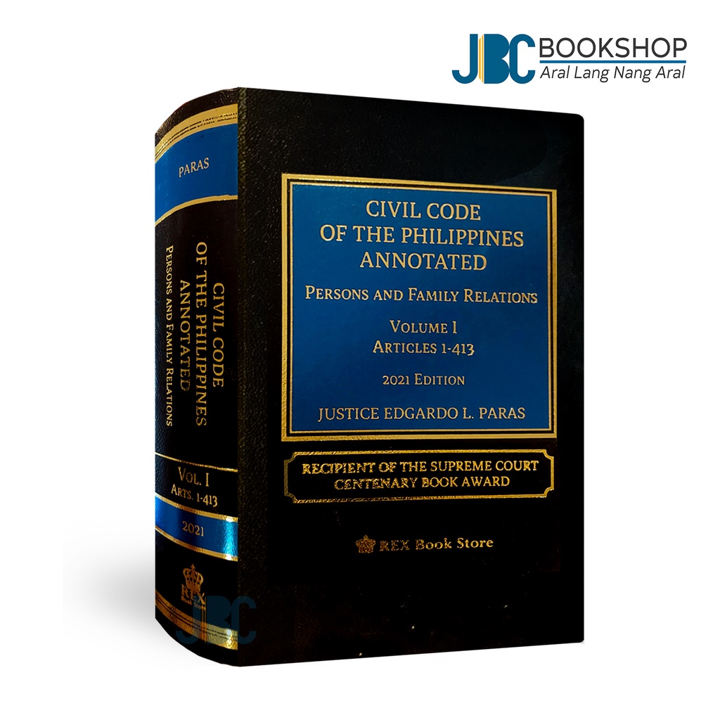 Vol 1 Civil Code of the Philippines Annotated: Persons and Family ...